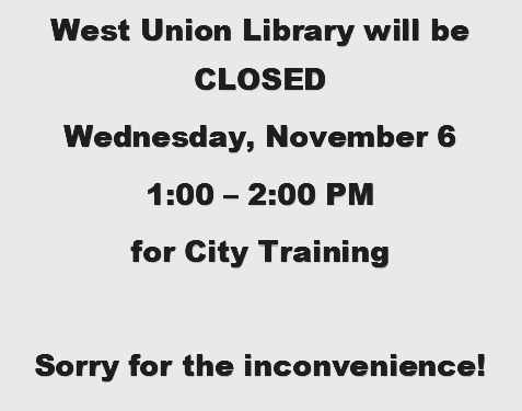 West Union Community Library :: West Union Community Library